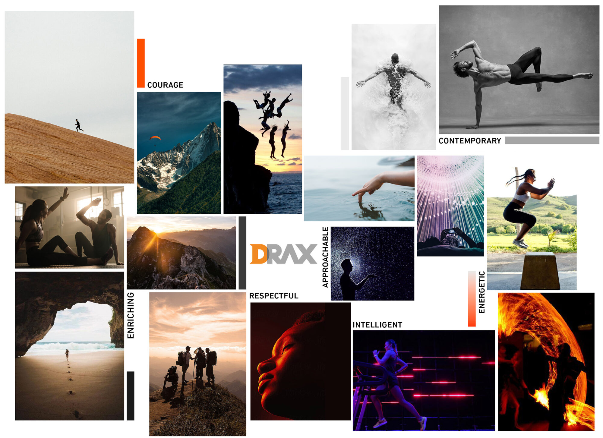 DRAX fitness equipment design - Tangerine